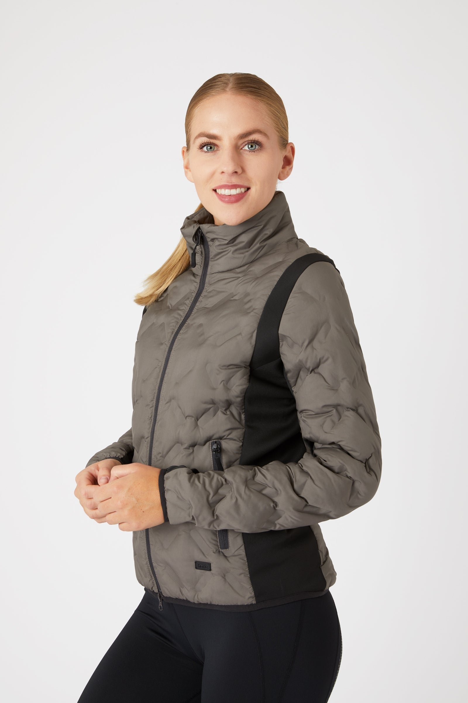 Shelly Women's Padded Riding Riding Jacket Morel Brown 8 – horze